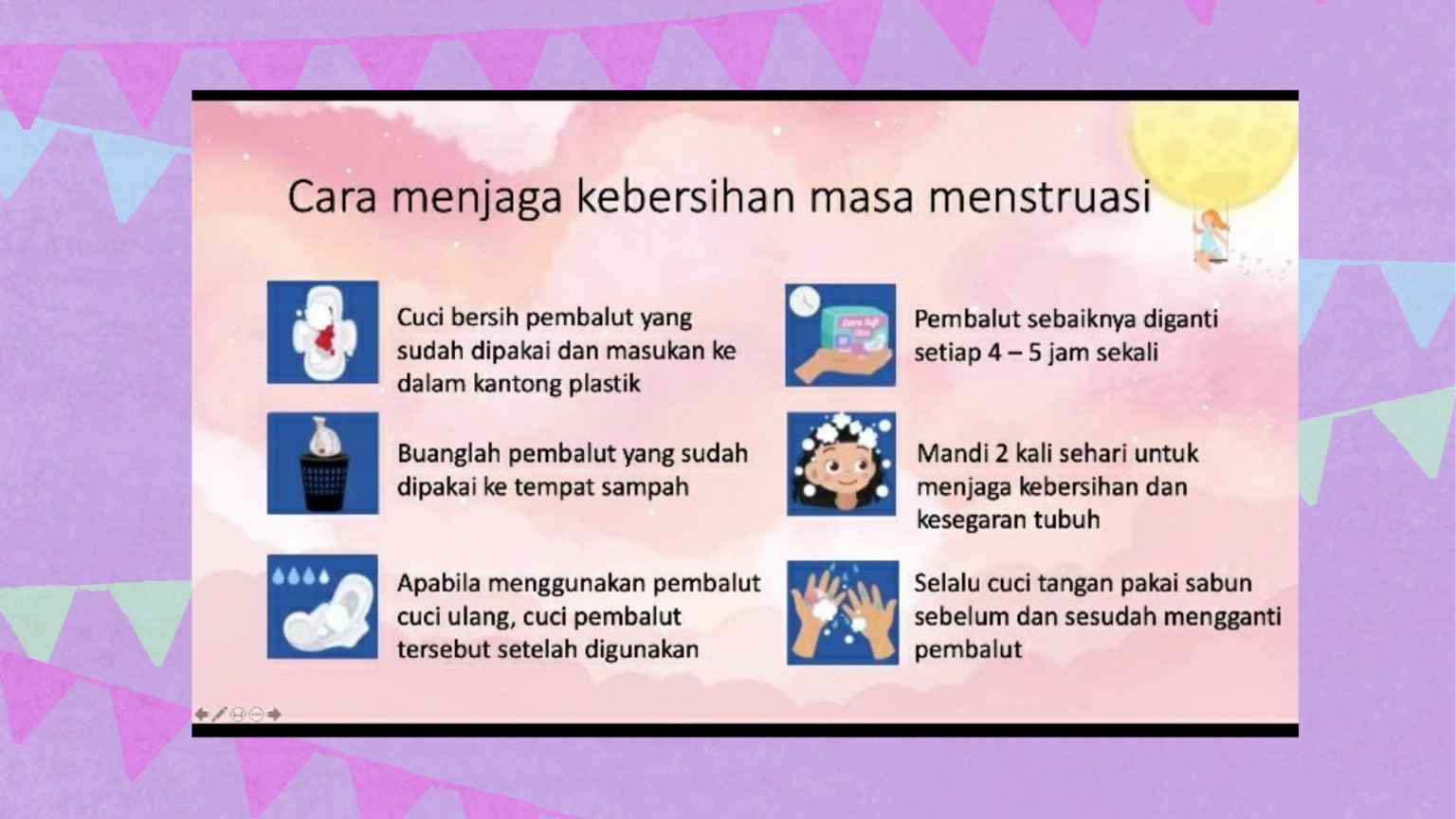 Edukasi Sehat dan Bersih Saat Menstruasi - Laily Fitriani